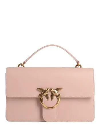 Pinko Handbag With Brand Logo - Pink