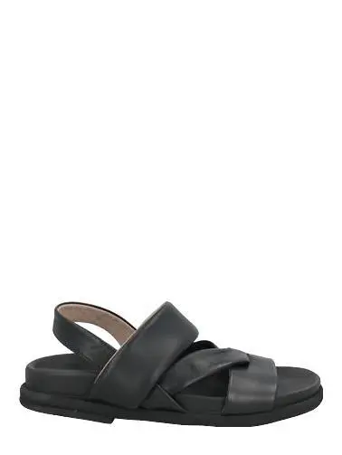 IXOS Leather Slingback Sandals - Black