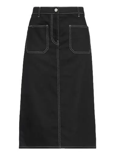 COURREGES Flared Denim Skirt - Black
