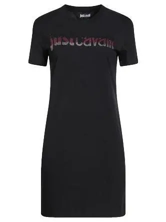 Just Cavalli Mini T-shirt Dress - Black