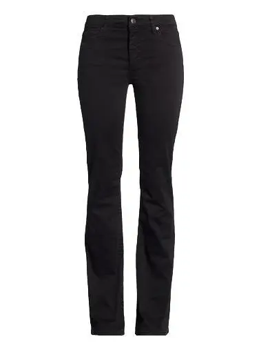 Armani Exchange Flared Pants With Embroidered Logo - Black