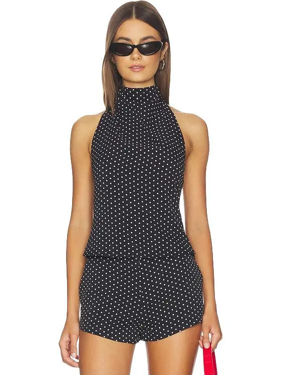 NAKEDVICE The Mya Spot Top - Black