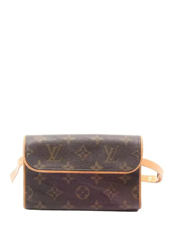 LOUIS VUITTON 2003 Pochette Florentine Monogram Mini Bag - Brown