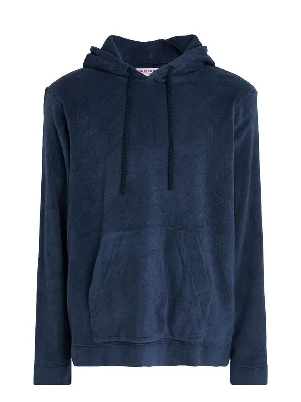 Orlebar Brown Blaine Modal-blend Fleece Hoodie - Navy
