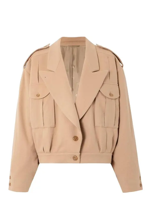 BLAZÉ MILANO Mystere Serama Oversized Wool-blend Jacket - Sand
