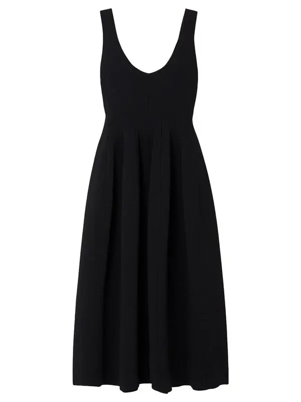 Altuzarra Spark Stretch-knit Midi Dress - Black