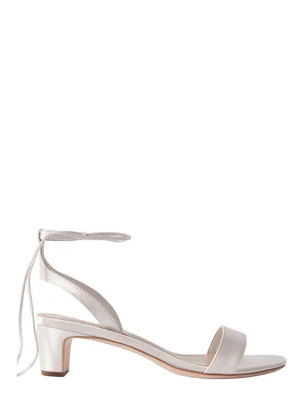 LOEFFLER RANDALL Jackie Satin Sandals - White