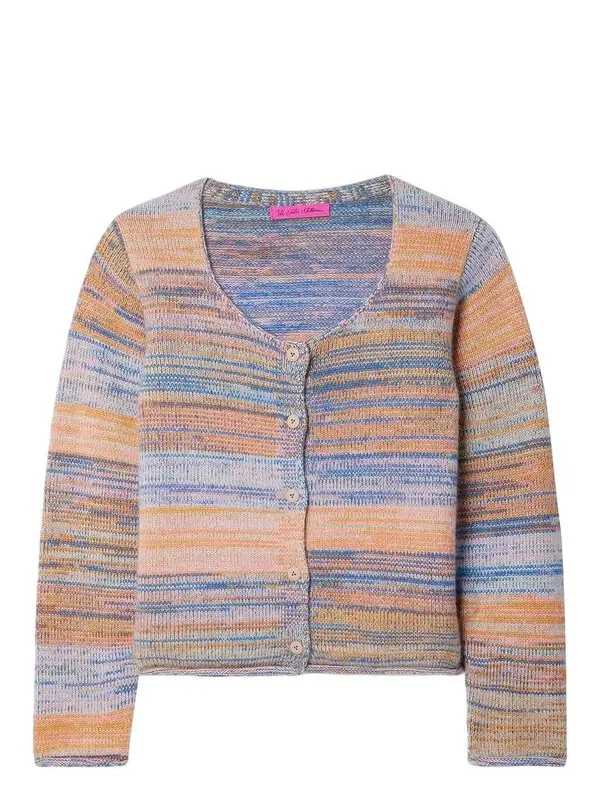 THE ELDER STATESMAN Cosmic Cashmere Cardigan - Royal Blue