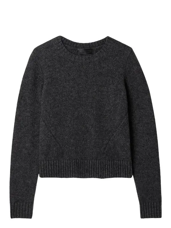NILI LOTAN Gwendolyn Wool-blend Sweater - Dark Gray