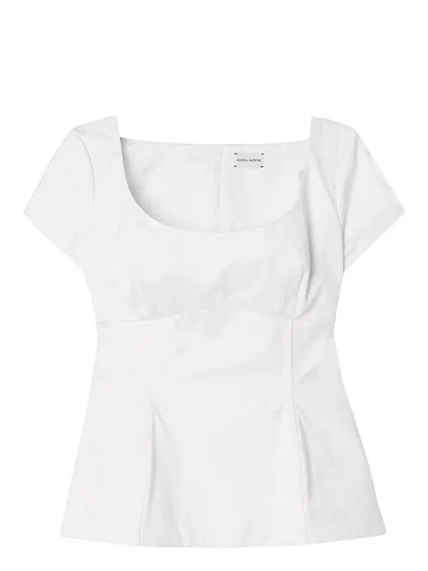 Magda Butrym Cotton-poplin Top - White
