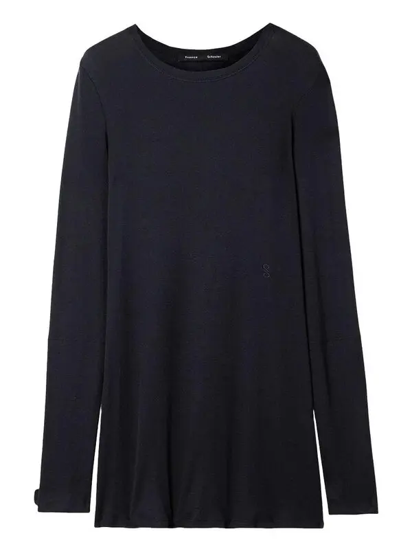Proenza Schouler Kaiya Tencel™ Lyocell-blend Top - Midnight Blue