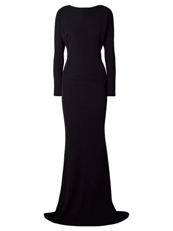 SALON 1884 Marizon Cutout Jersey Gown - Black