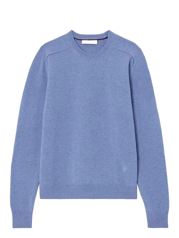 Veronica De Piante Winnie Wool And Cashmere-blend Sweater - Slate Blue