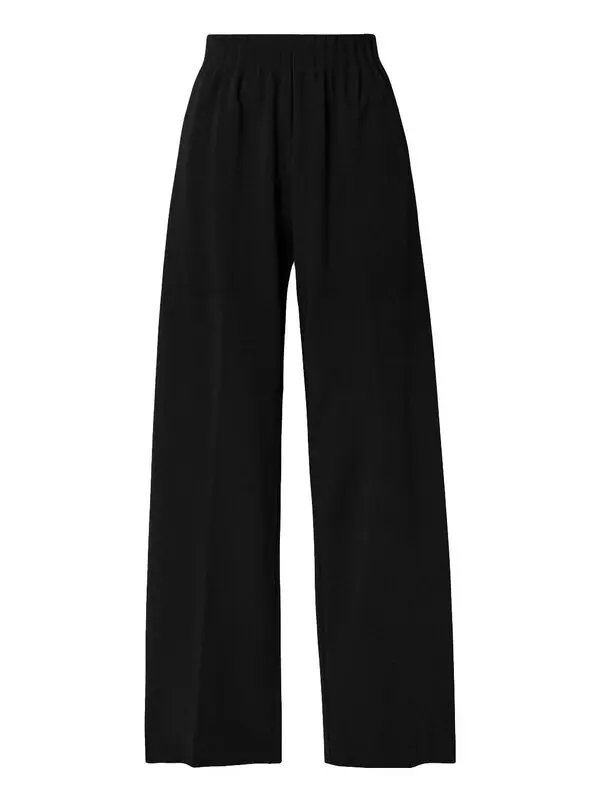 FFORME Maud Wide-leg Wool-blend Crepe Pants - Black