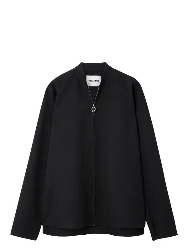 JIL SANDER Wool-twill Jacket - Black