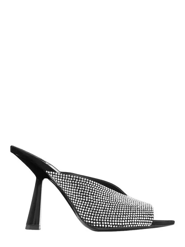 JIMMY CHOO Maryanne Crystal-embellished Suede Pumps - Black