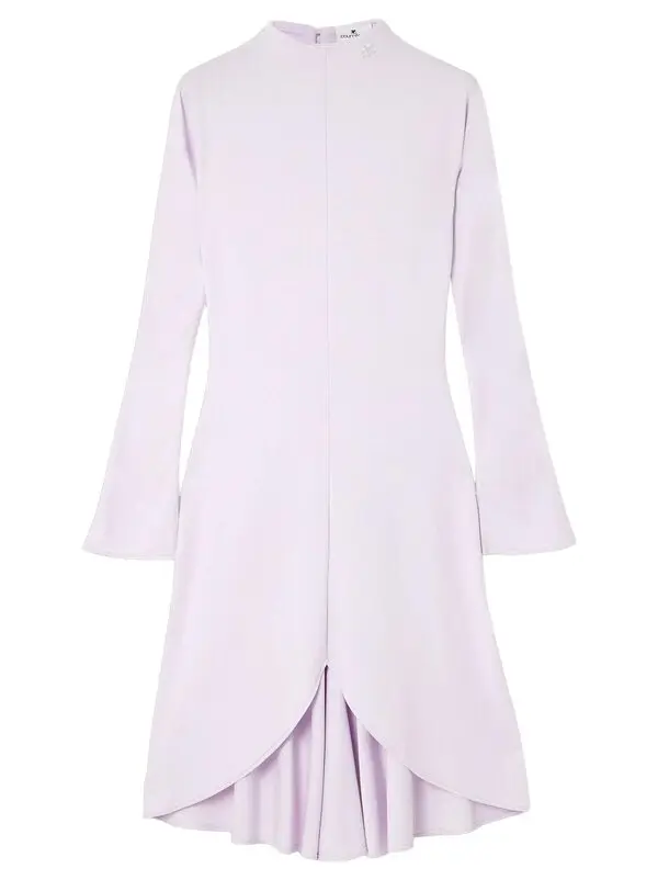 COURREGES Asymmetric Jersey Mini Dress - Lilac