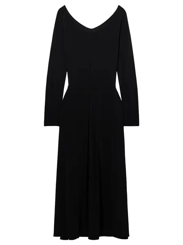 Max Mara Leisure Valido Stretch-jersey Maxi Dress - Black