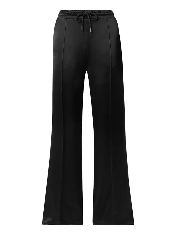 JW Anderson Satin Track Pants - Black