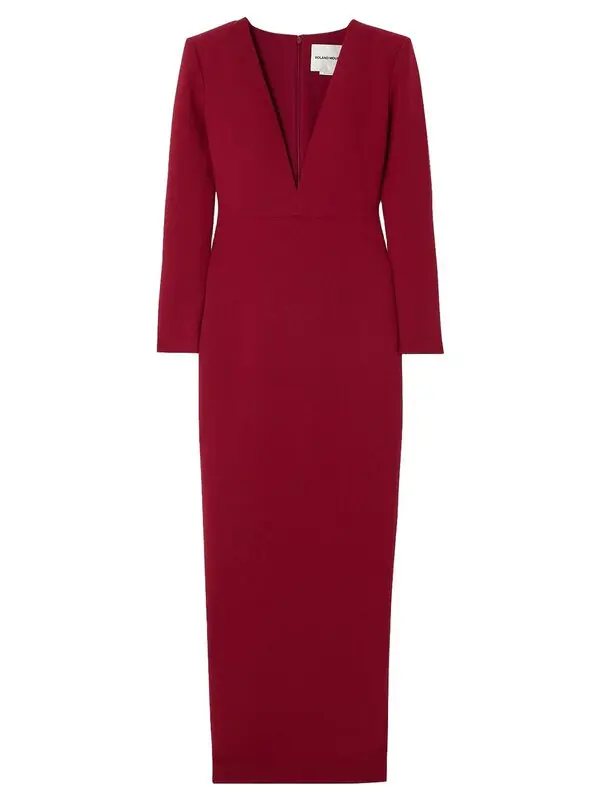 Roland Mouret Crepe Gown - Claret