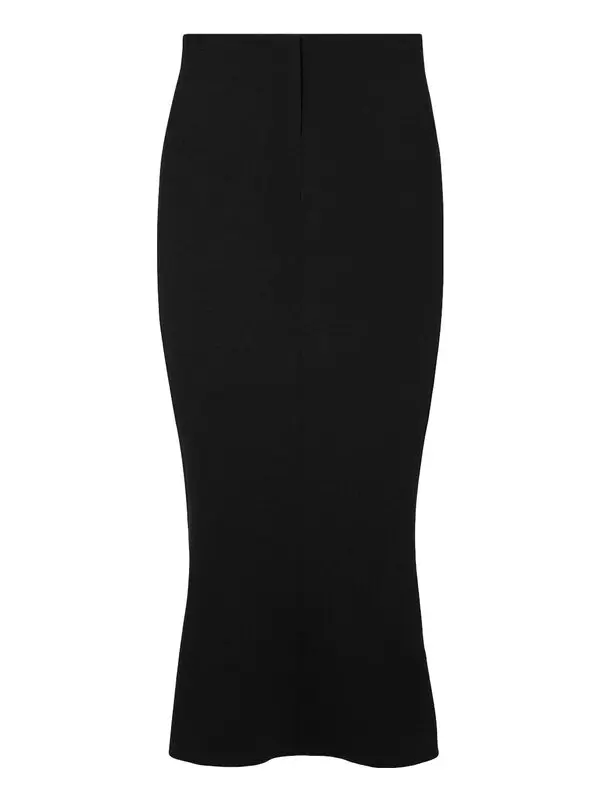 Jacquemus Escala Jersey Maxi Skirt - Black
