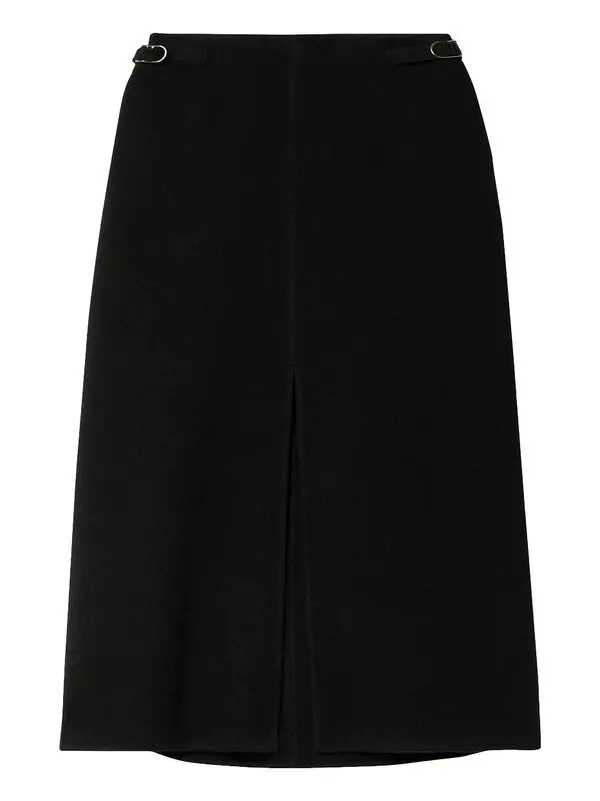 Gabriela Hearst Morelos Cashmere-felt Midi Skirt - Black