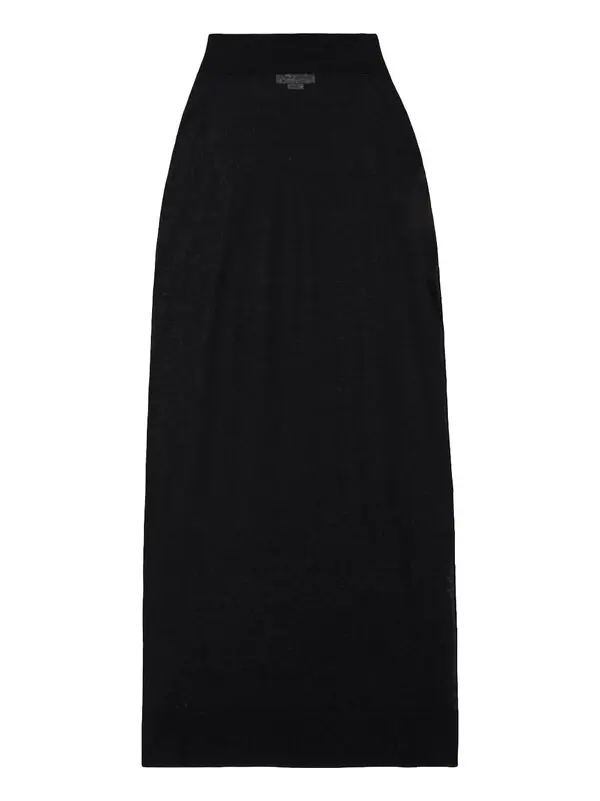 Stella McCartney Cotton-blend Midi Skirt - Black