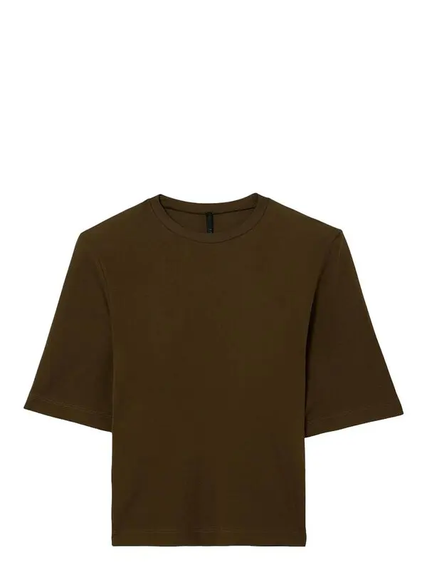PETAR PETROV Oversized Jersey T-shirt - Army Green