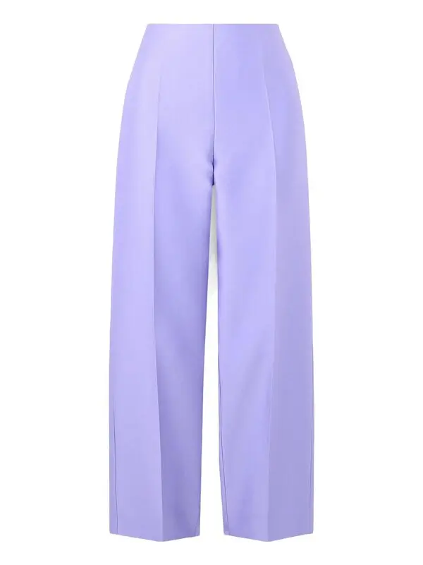 Dries Van Noten Satin Tapered Pants - Lavender