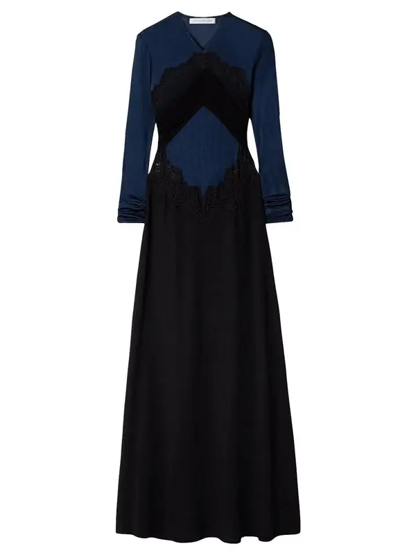 Christopher Esber Verner Paneled Gown - Storm Blue