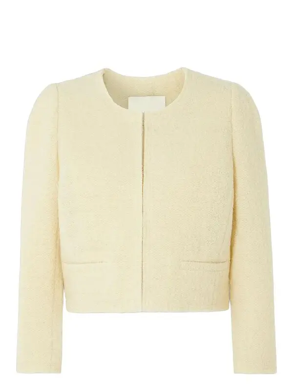 Isabel Marant Pully Wool-blend Tweed Jacket - Ivory
