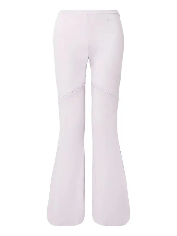 COURREGES Ellipse Zip-detailed Flared Pants - Lilac