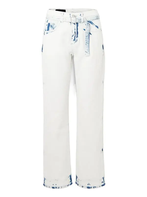 Proenza Schouler Ellsworth Bleached Straight-leg Jeans - Light Denim