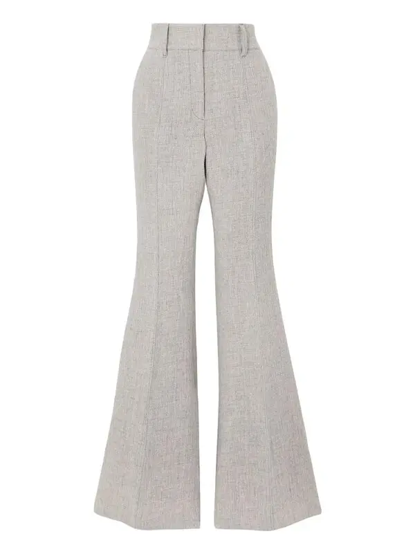 Gabriela Hearst Rhein Flared Pants - Light Gray