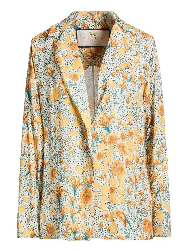 Agua Bendita Silice Capullo Floral Shirt - Saffron