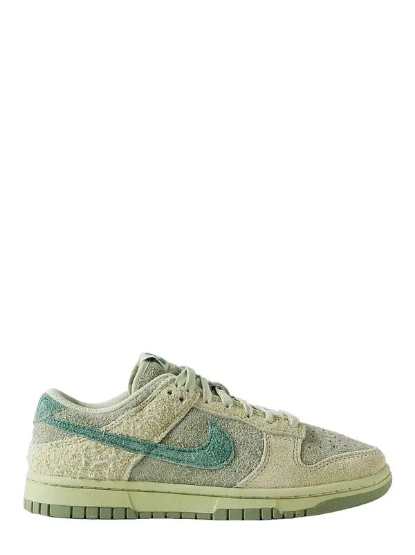 Nike Dunk Low Brushed Suede Sneakers - Sage Green