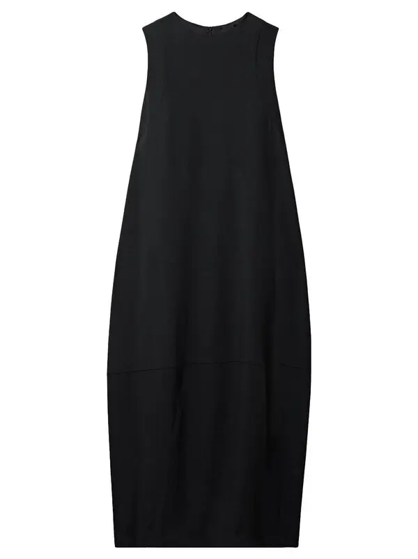 FFORME Martha Paneled Crepe Midi Dress - Black