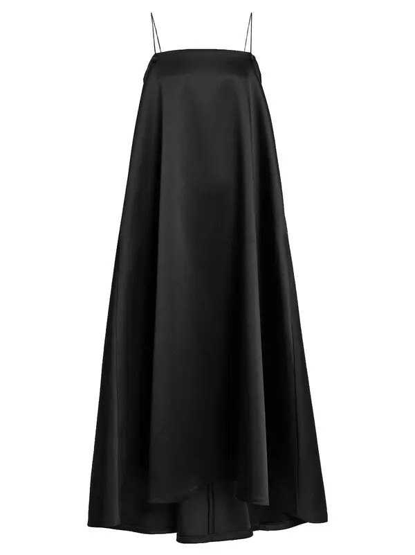 RÓHE Embellished Duchess-satin Maxi Dress - Black
