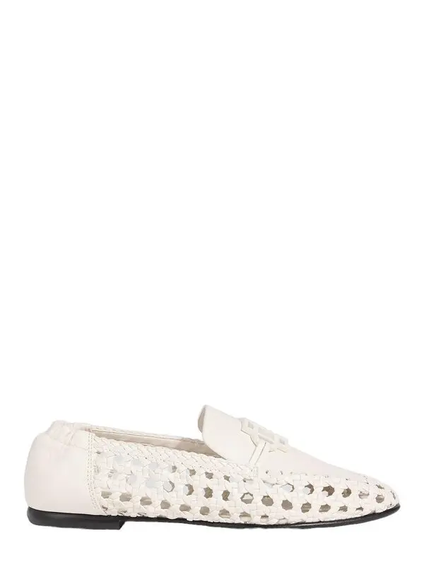 Simkhai Dion Embellished Leather Loafers - Off-white