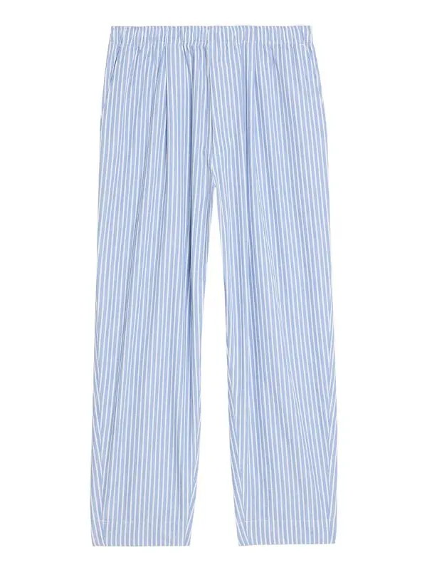 Nanamica Striped Cotton-blend Oxford Pants - Light Blue