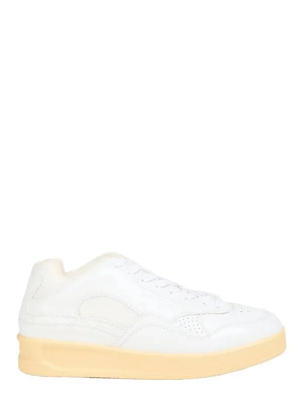 JIL SANDER Leather Sneakers - White