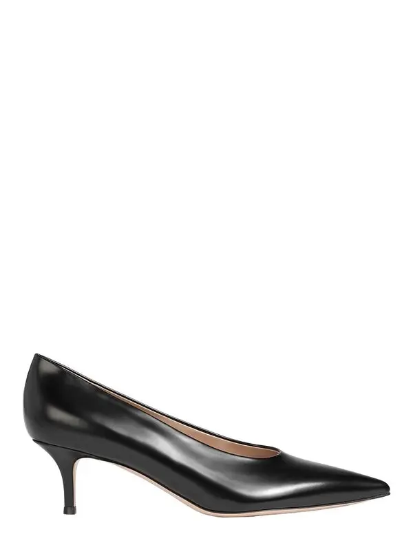 GIANVITO ROSSI Robbie 55 Leather Pumps - Black