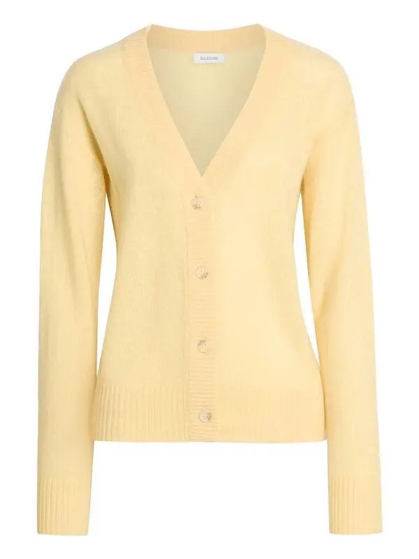 Naadam Cashmere Cardigan - Pastel Yellow