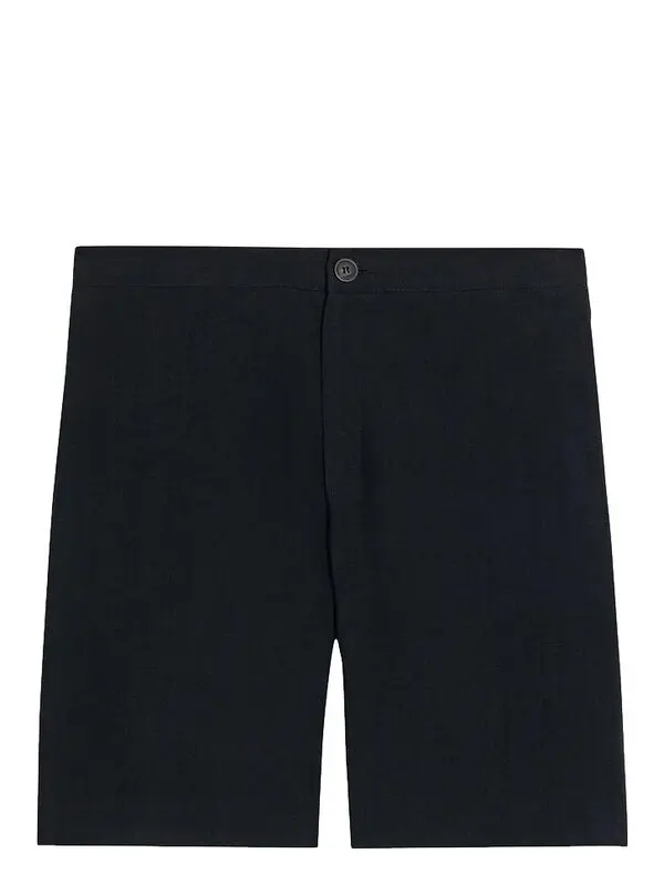 Sandro Linen Shorts - Midnight Blue