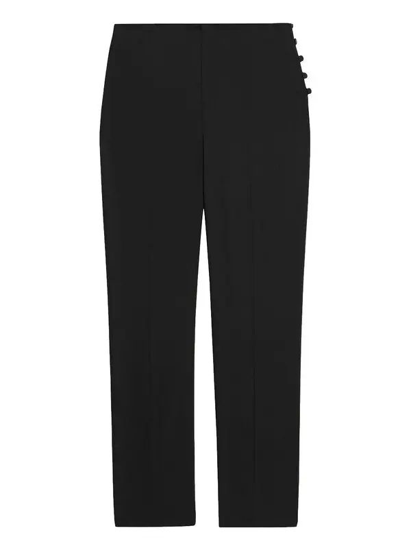 Simkhai Morrie Crepe Straight-leg Pants - Black