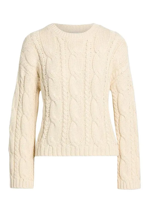 Naadam Cable-knit Cotton Sweater - Ecru