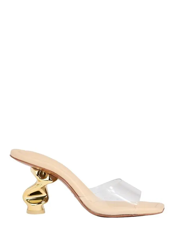 Cult Gaia Scrunch Pvc Mules - Clear