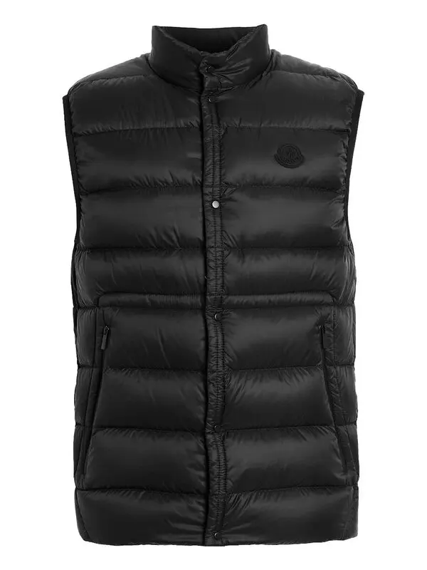 Moncler Quilted Shell Down Vest - Black