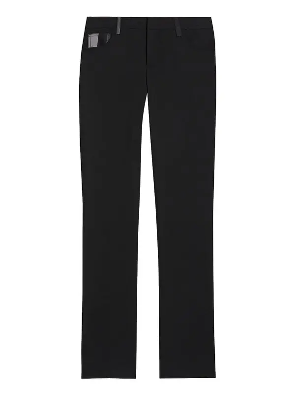 Emilio Pucci Twill Straight-leg Pants - Black