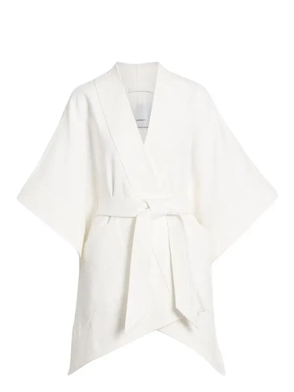 Wardrobe.NYC Textured Cotton Kimono - White